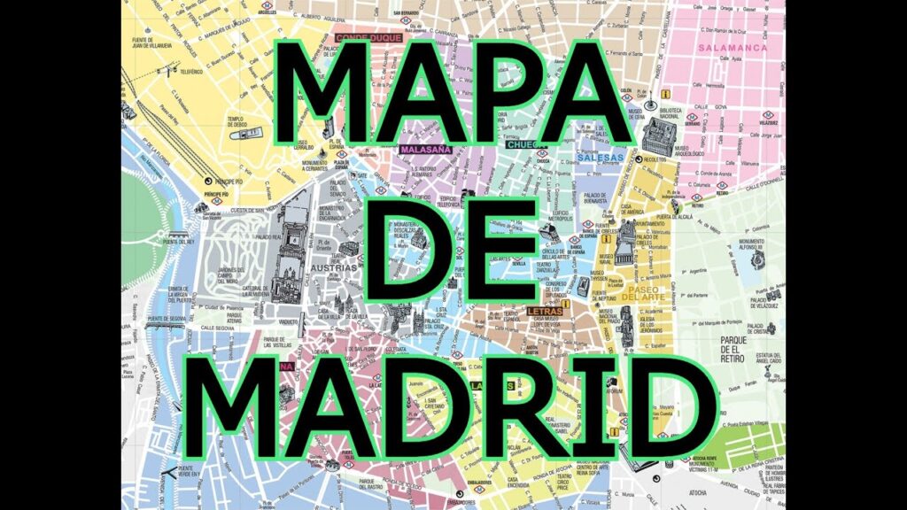 Mapa de los Barrios del Centro de Madrid 2025