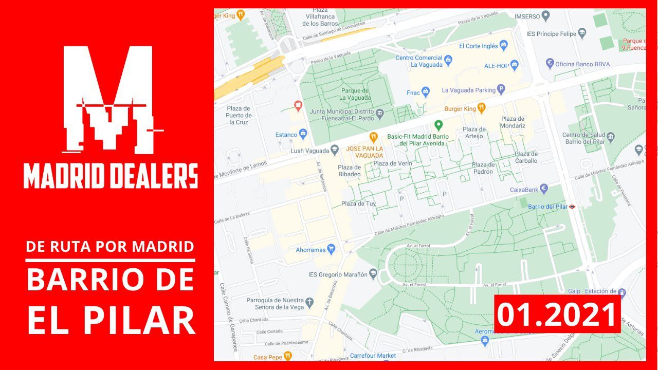 Mapa del Barrio del Pilar en Madrid 2025